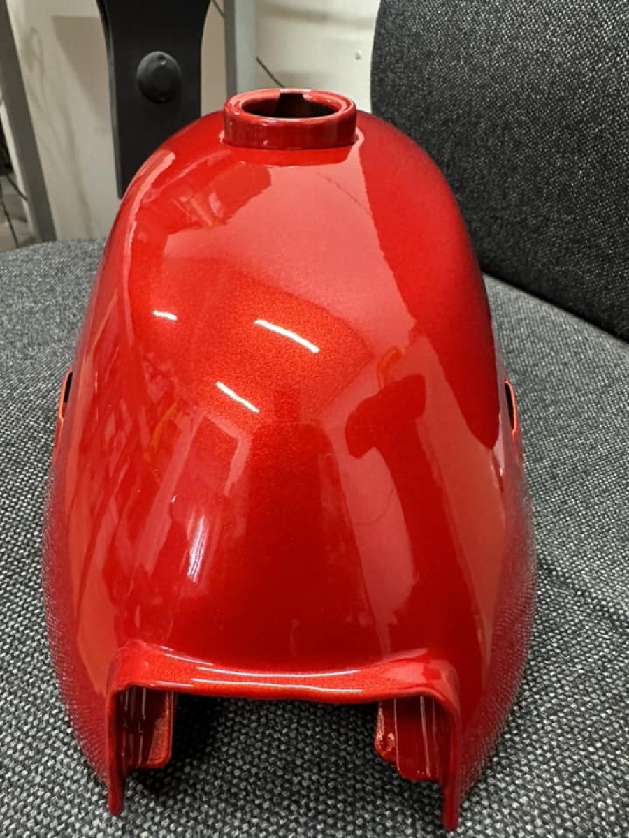Motorcycle Fuel Tank Powdercoated - EPC Coatings