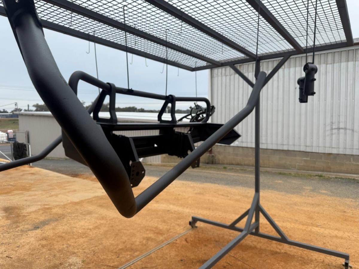 Bull Bar Restoration with ProTexture Black Coating | EPC Coatings Inverell